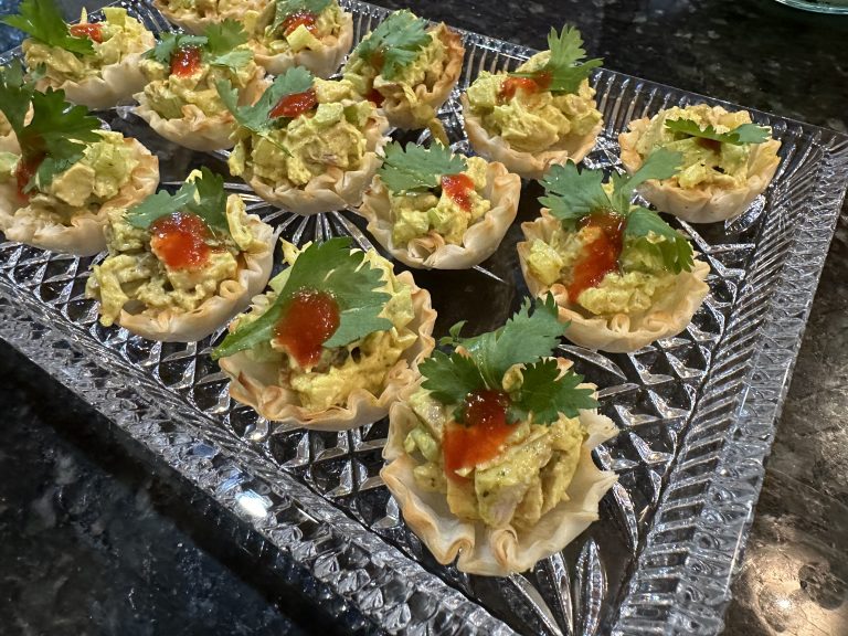 Curry Chicken Salad Canapes - Thrive Carolinas